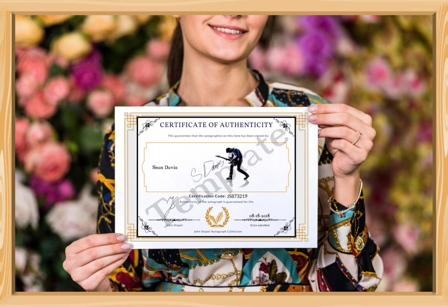 Certification Code | John Stapel Autograph Collection